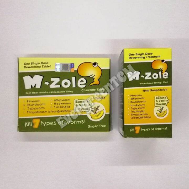 M-zole Deworming Tablet / Suspension 驱虫药 (Ubat Cacing) | Lazada