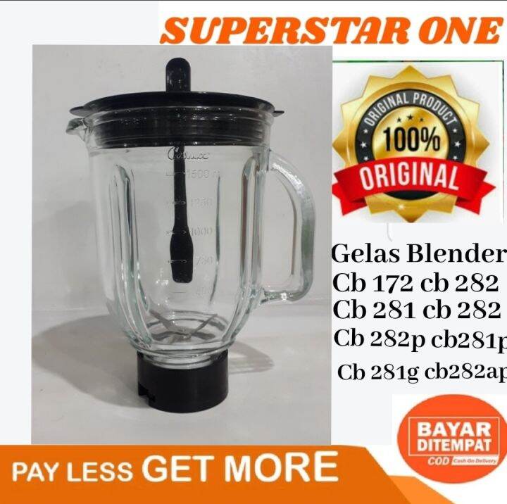 gelas blender cosmos CB-282 CB-281 CB-721 gelas blender pisau monting ...