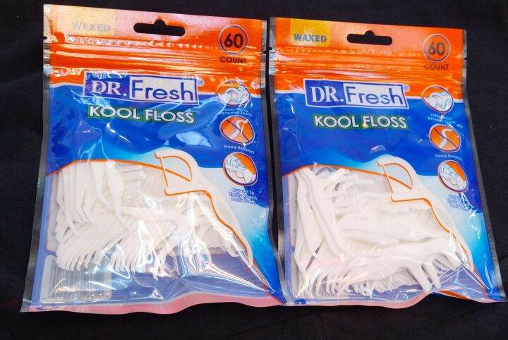 Dr.Fresh Kool Floss Waxed (60 Count) | Lazada PH