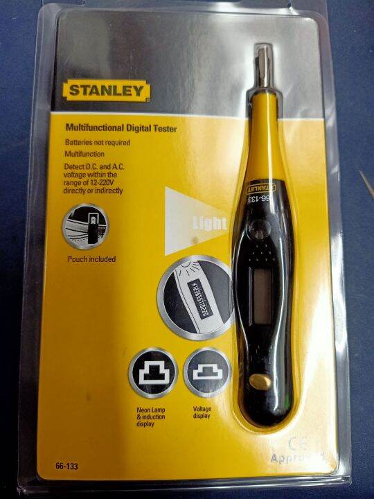 STANLEY #66133, 66-133 MULTI FUNCTIONAL DIGITAL TESTER WITH POCKET CLIP ...