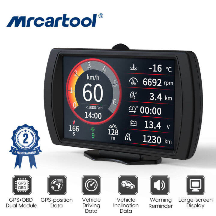 【Ready In Stock】MRCARTOOL M90 Car HUD Driving Speed & Altitude Display ...