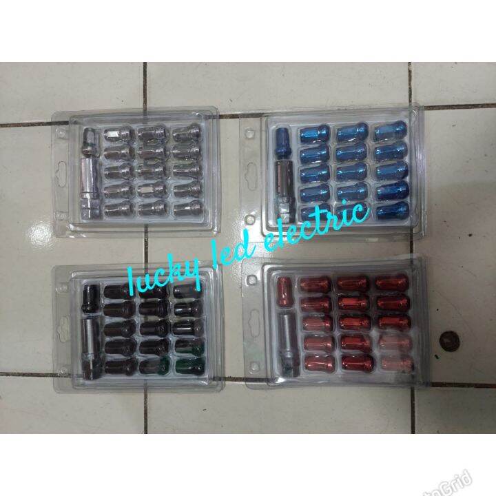 Baut roda/ Lugnut ukuran 1,5mm besi solid / pengancing baut roda atau ...