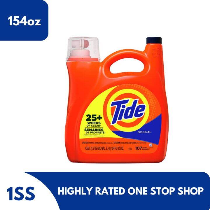 Tide Liquid Laundry Detergent, Original, 107 loads, 154oz | Lazada PH