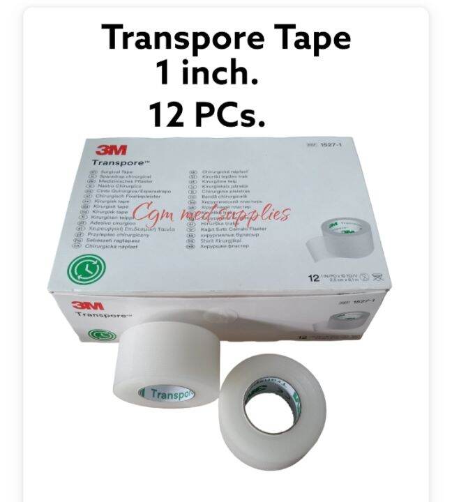 3M TRANSPORE TAPE 1 inches ( 1 box ) | Lazada PH