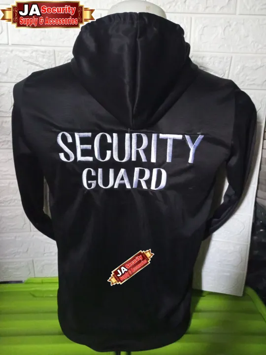 Security Guard Hoody Jacket White Embroidery with Patch | Lazada PH