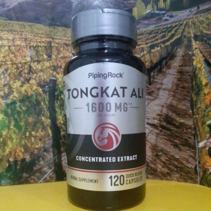 Tongkat Ali 1600mg 120 capsules EXPIRY: March 2025 Piping Rock Men's ...