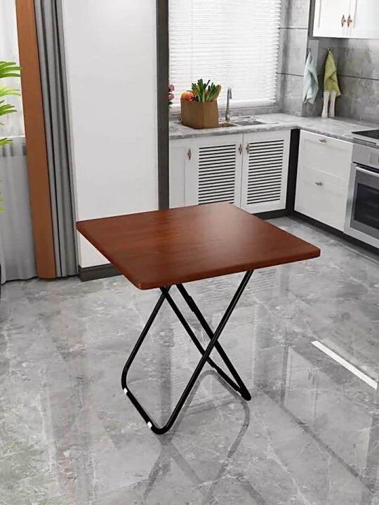 Scandinavian Wooden Folding Square Dining Table Coffee Tea Table ...