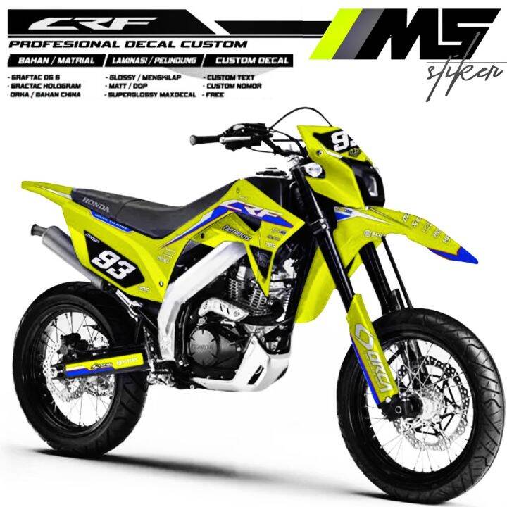 Decal Sticker Striping Variasi Fullbody CRF 150 L (BISA TAMBAH NOMOR ...