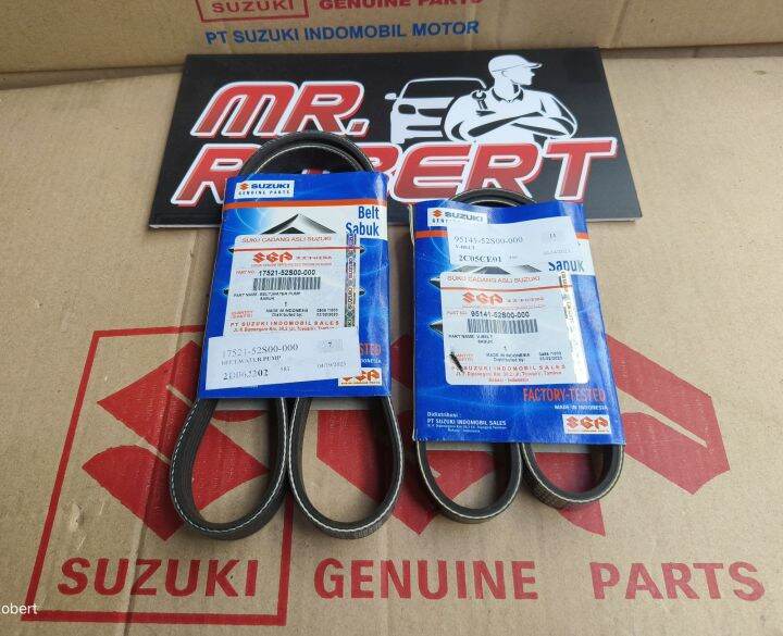Suzuki Carry Drive Belts Alternator Belt 5PK992 and Aircon Belt 4PK816 ...