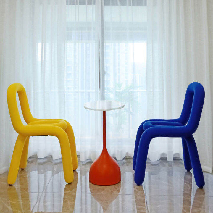 Post-Modern Accessible Luxury Single Color Chair Minimalist Stool ...