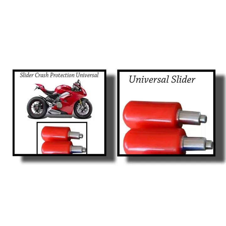 Red Motorcycle Slider Frame PVC+Alloy Anti Crash Protector Universal ...