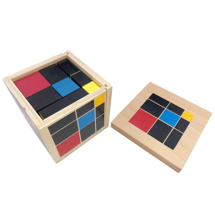 Montessori Teaching Aids Wooden Binomial Cube Children's Educational ...