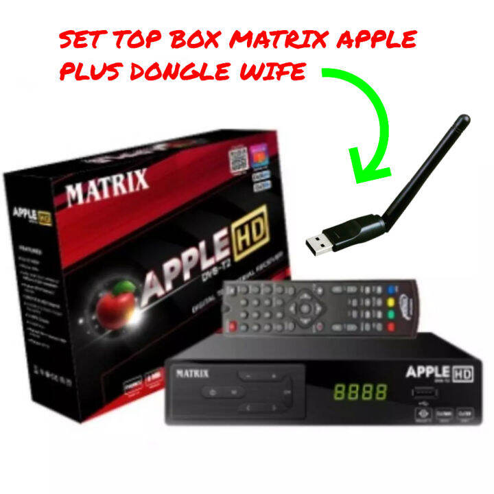 SET TOP BOX DIGITAL PLUS USB ADAPTER DONGLE WIFI|STB DVB T2 MATRIX ...