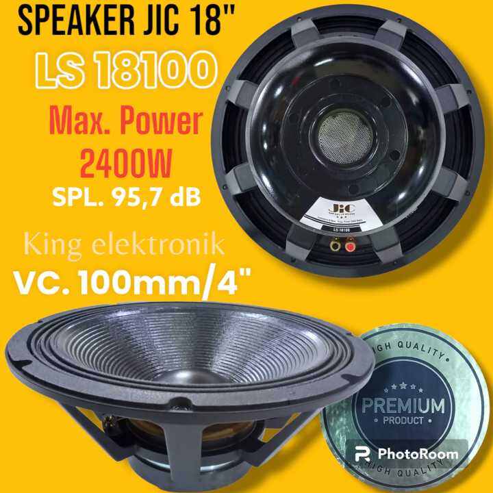SPEAKER 18 INCH JIC LS 18100 PREMIUM SERIES (harga sudah termasuk ...