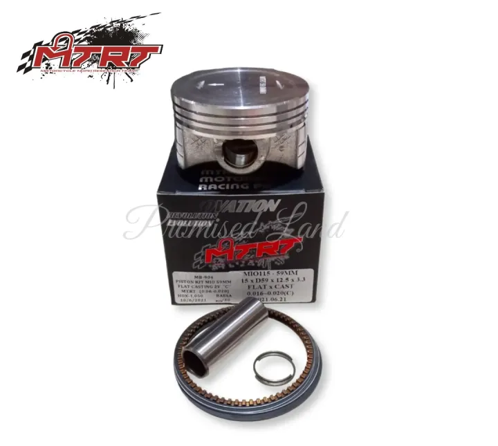 MTRT Mio 115 59mm Piston set Flat Cast P15xD59x12.5x3.3 | Lazada PH