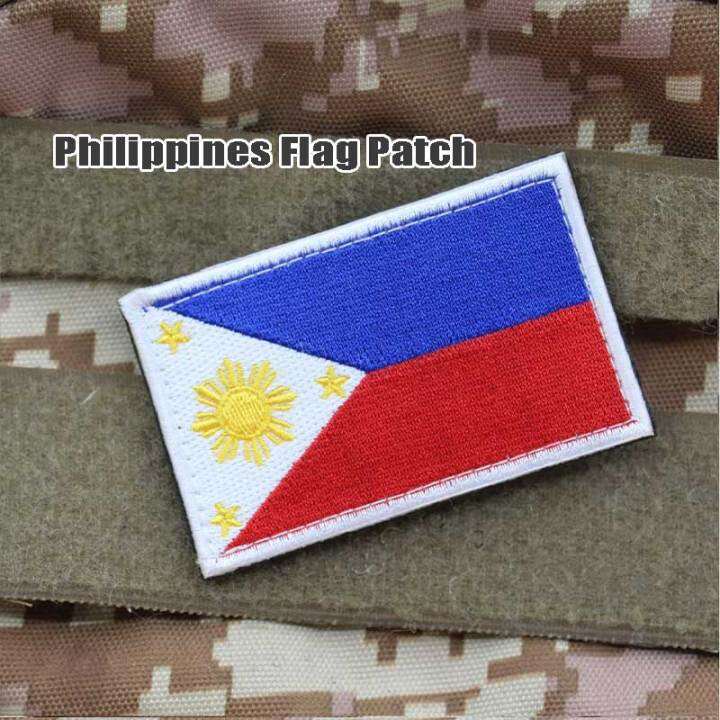 Philippine Flag Pinas Bandera Philippines Flap Patch Embroidery | Lazada PH