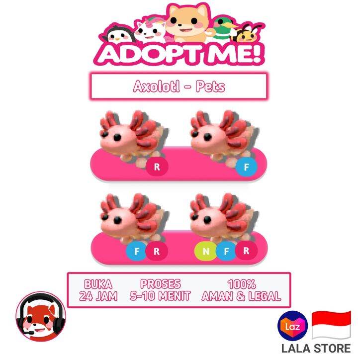 Adopt Me - Axolotl - Roblox | Lazada Indonesia