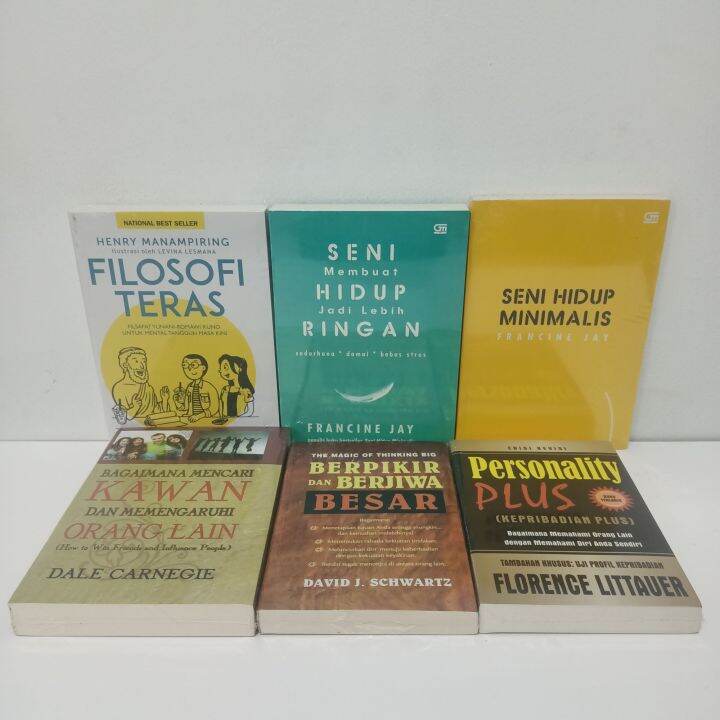 Paket 6 Buku Filosofi Teras , Seni Hidup Minimalis , Seni Membuat Hidup Jadi Lebih Ringan ...