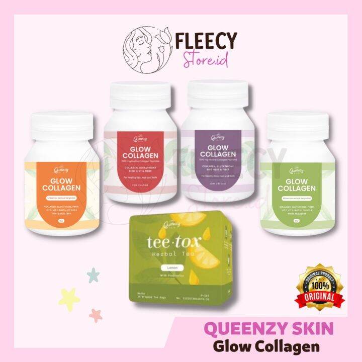 glow collagen by queenzy skin minuman collagen | Lazada Indonesia
