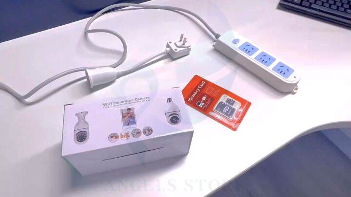 💯Lighting + monitorin2in1💯 360° Rotate Light Bulb Shape Auto Tracking ...