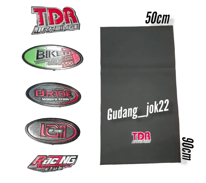 kulit jok motif amplas logo mika premium road race atau jok standar ...