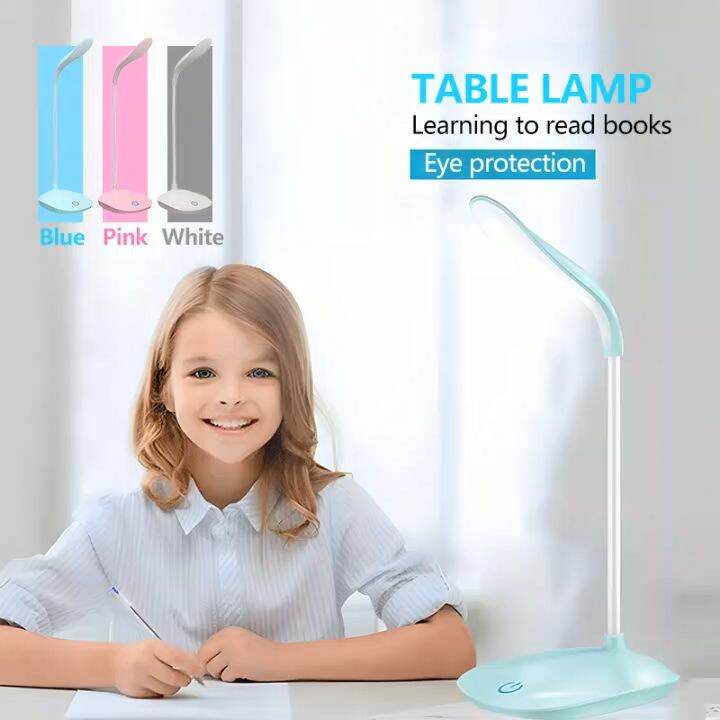 LED Foldable Table Lamp Stand Rechargeable 3 Levels Brightness Study ...