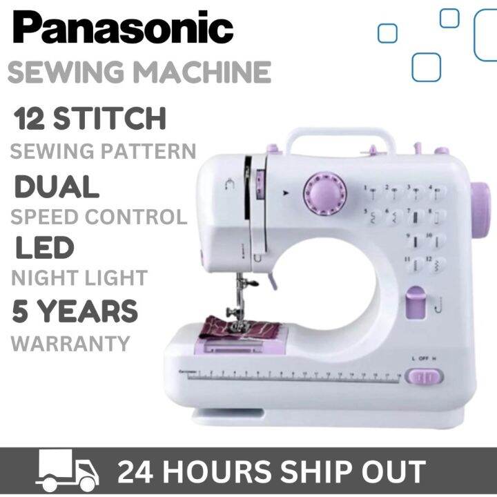 Panasonic Portable Sewing Machine 505A Pro Upgraded 12 Sewing Portable ...