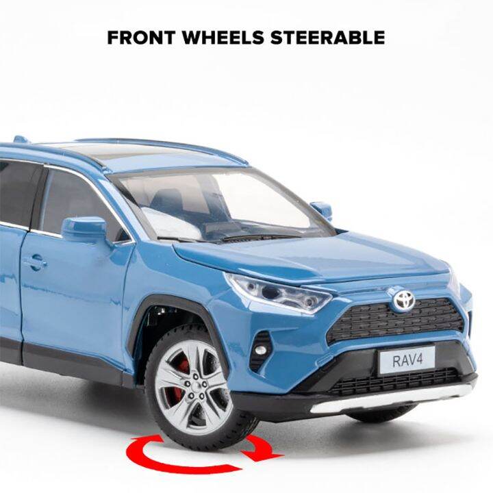 LEO 1:24 Toyota RAV4 Suv Metal Diecast Alloy Toy Car Model Trucks For ...