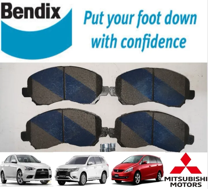 BENDIX BRAKEPAD FOR MITSUBISHI LANCER 2.0 & 1.6. OUTLANDER, GALANT ...