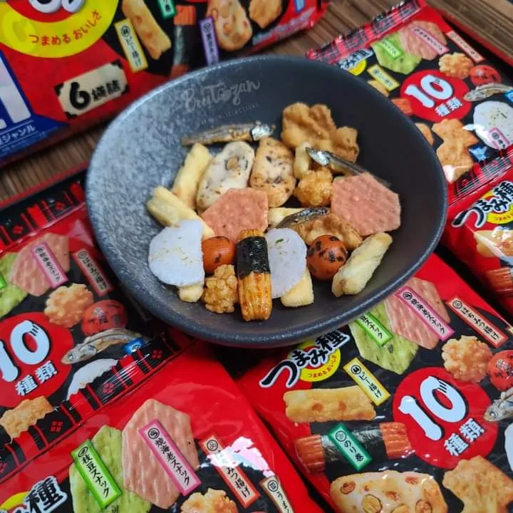 Kameda Tsumami Dane Rice Crackers Snacks (6 packs per set) 𝐉𝐀𝐏𝐀𝐍 ...