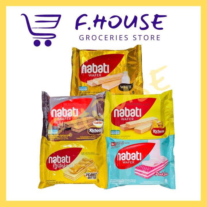 Nabati Richeese Cheese / Chocolate / Peanut Butter / Pink Lava / White ...