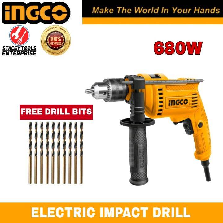 INGCO Impact Drill Hammer Drill Variable Speed 680W SUPER SELECT ...