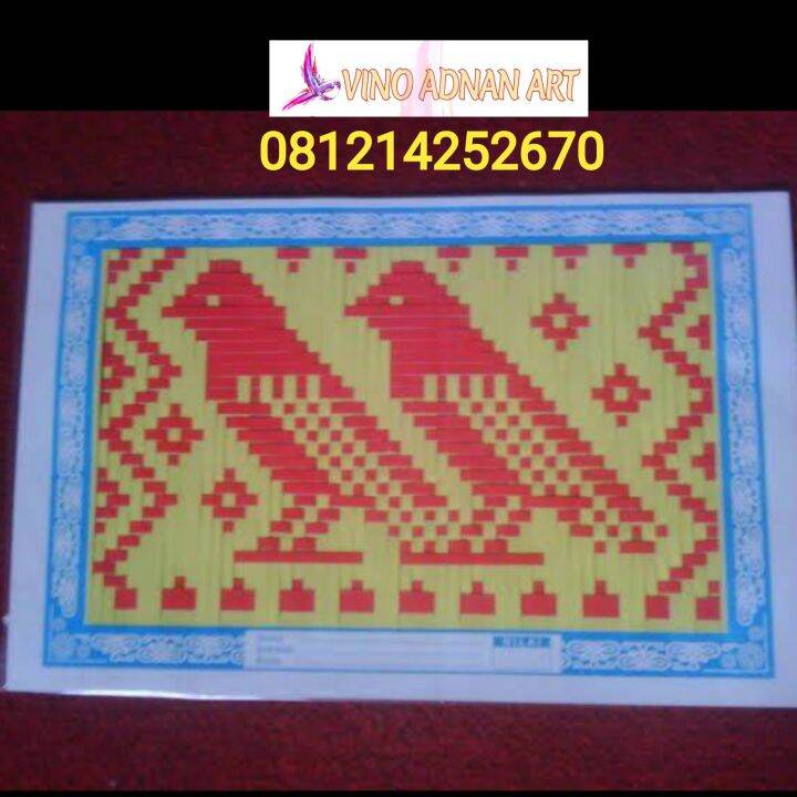 anyaman asturo karton prakarya DIY motif custom batik | Lazada Indonesia