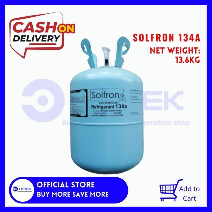 HCTEK : Solfron 134A Refrigerant Freon Brand New | Lazada PH