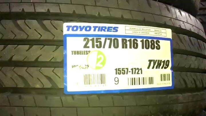 215/70R16C 215 70 16 TOYO HY19 Car Van Tyre Tire Kereta Tayar Wheel Rim 16 inch | Lazada