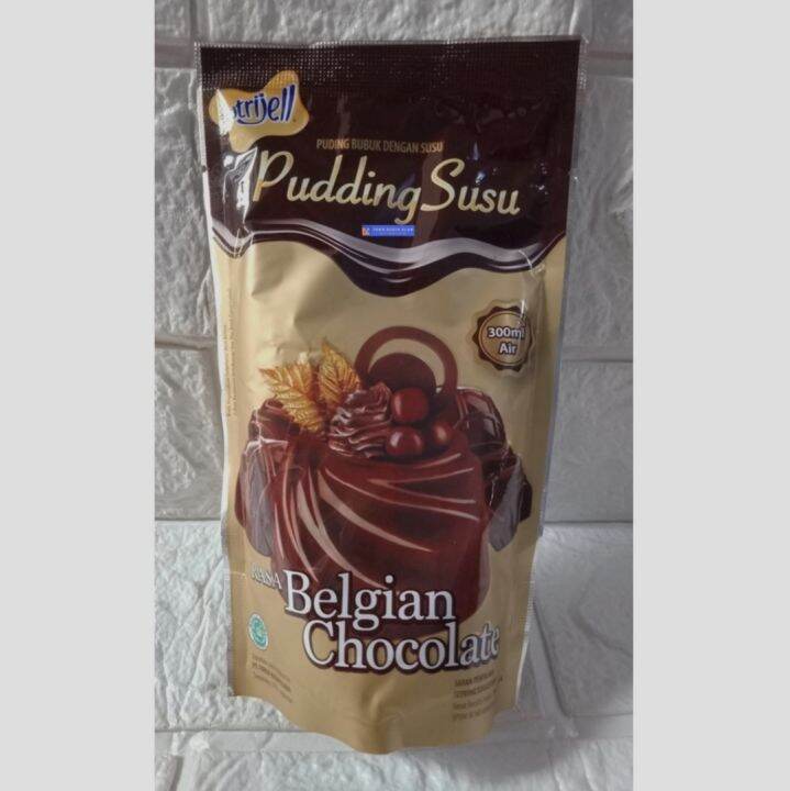 BELGIAN COKLAT... NUTRIJELL AGAR PUDDING SUSU | Lazada Indonesia