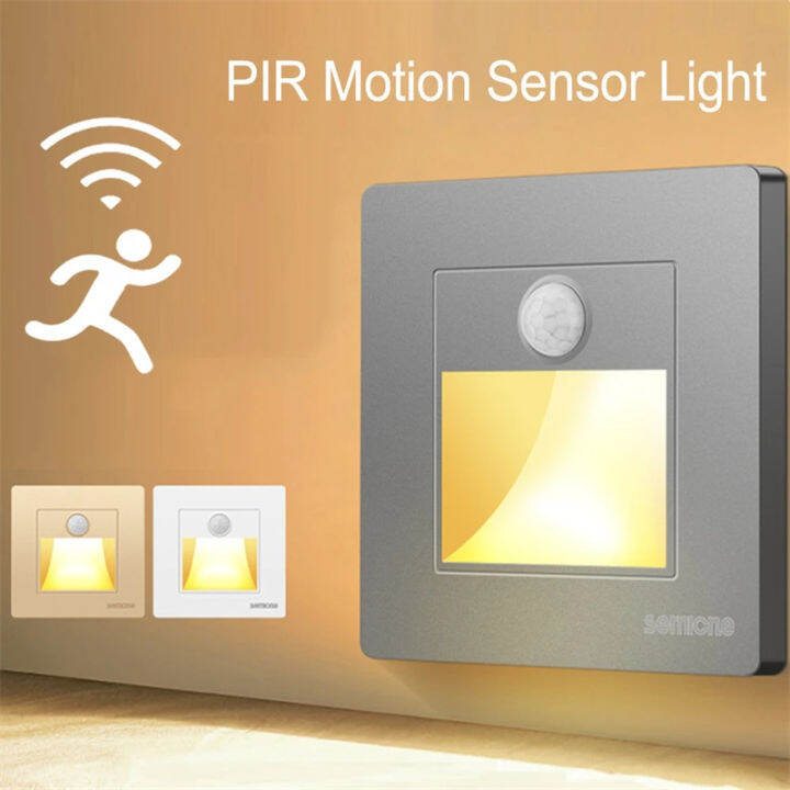 Night Light Smart Light PIR Motion Detector Sensor LED Stair Light ...