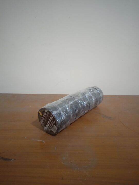 isolasi solatip selotip hitam per slop isi 10 pcs | Lazada Indonesia