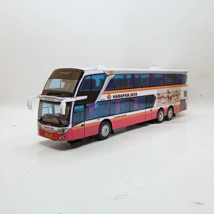 Miniatur bus Harapan Jaya body Jb3 Double decker | Lazada Indonesia