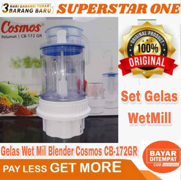 Gelas Wet Mill Blender CB-172 GR / Cosmos / CB172GR Set Gelas Blender ...
