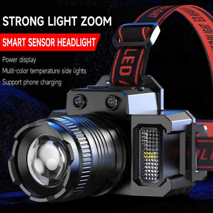【COD】Outdoor headlight USB charging LED Headlamp rechargeable ...