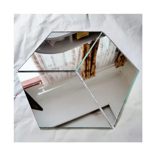 Kaca Cermin Tempel Diamond Hexagonal Ukuran 20CM X 17CM Tebal 2MM ...