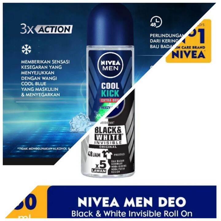 Nivea Men Rool On 50ml | Lazada Indonesia