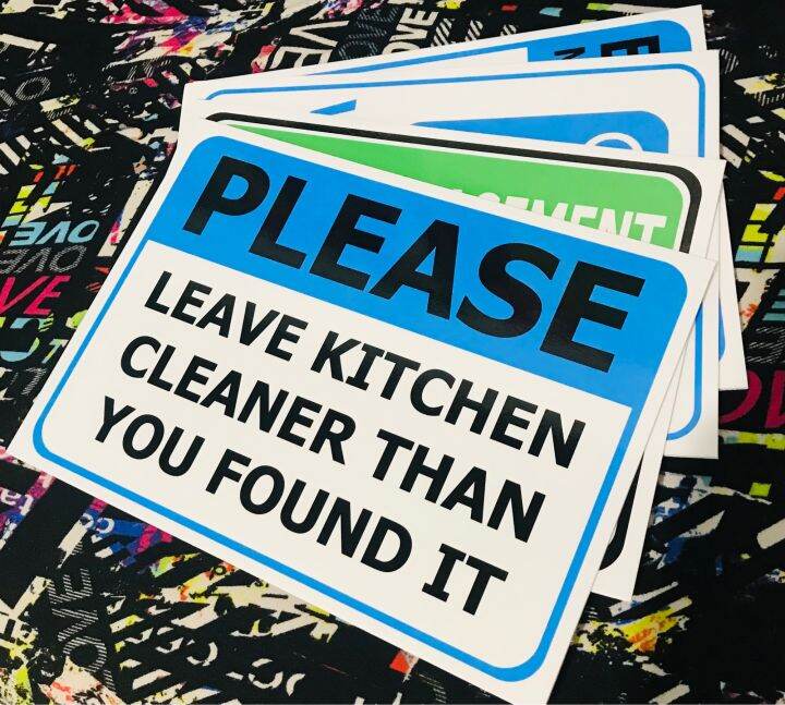 Please leave Kitchen Signage | Lazada PH