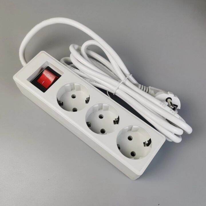 Stop Kontak 3 Lubang 3 Meter / Stop Kontak 3 Slot 3 Meter | Lazada ...
