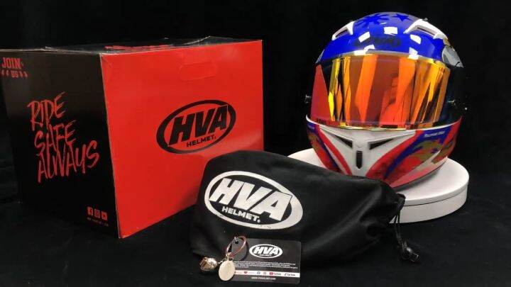 HVA VG-SV Reaver Full Face Helmet Dual Visor Helmet Motorcycle With ...