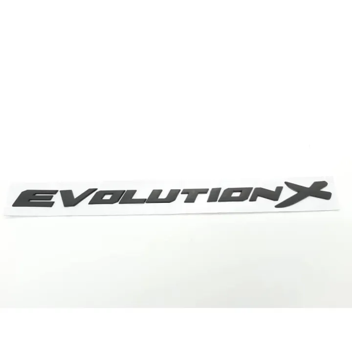 Evolution X Tulisan Wording Mitsubishi evo Emblem Matte Black proton ...