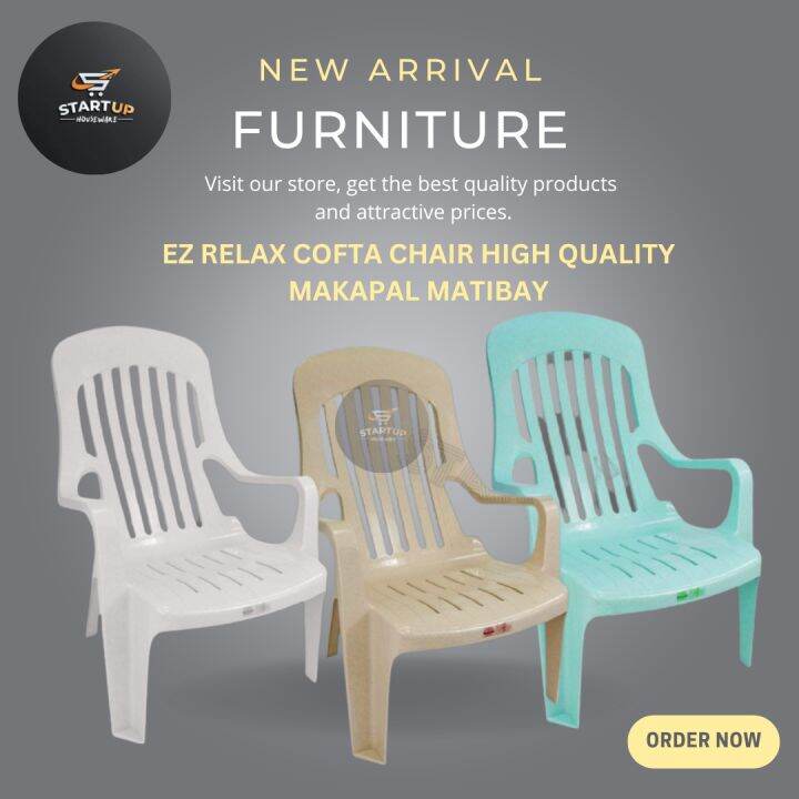 Start up ez relax cofta chair high quality makapal matibay | Lazada PH
