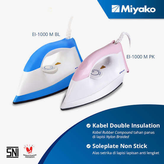 Setrika Listrik Miyako EL-1000M | Lazada Indonesia