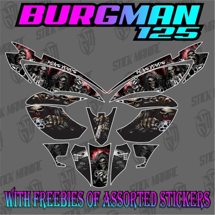 Suzuki Burgman 125 decals sticker, Laminated | Lazada PH